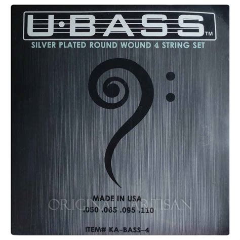 Kala Roundwound Metal Ubass Strings For Bass Ukulele Ka Bass 4