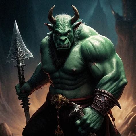 Demonic Ogre With Giant Sword Free Ai Art Generator