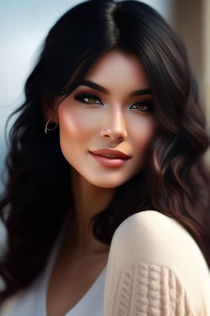 Premium Ai Image A Beautiful Girl On Deep Focus Generated Ai