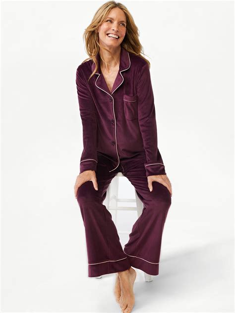Joyspun Womens Velour Knit Pajama Set 2 Piece Sizes S To 5x