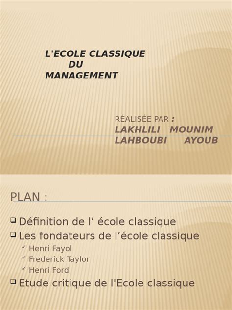Lecole Classique Pdf