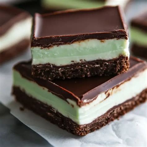 No Bake Mint Chocolate Bars Savory Splash