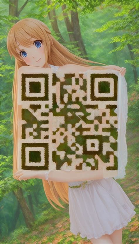 Anime Girl Qr Code Rqrcodeart