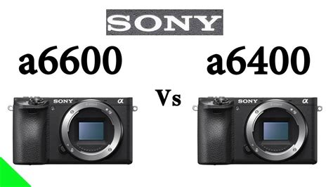 Sony A6600 Vs Sony A6400 Youtube