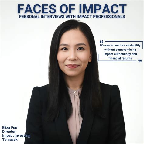 Eliza Foo Director Impact Investing Temasek