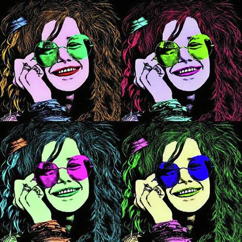 Janis Joplin Pop Art 2 Digital Art By All Sports Pixels