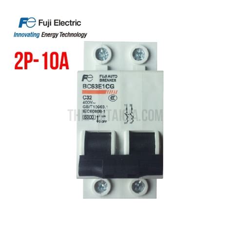 Cb Tép 2 Pha Mcb 2p 10a Fuji Electric Bc63e1cg 2p