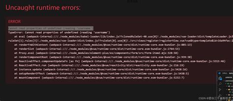 Cannot read properties of undefined reading username 粗心惹的祸数据都不知道写呢了 cannot read properties