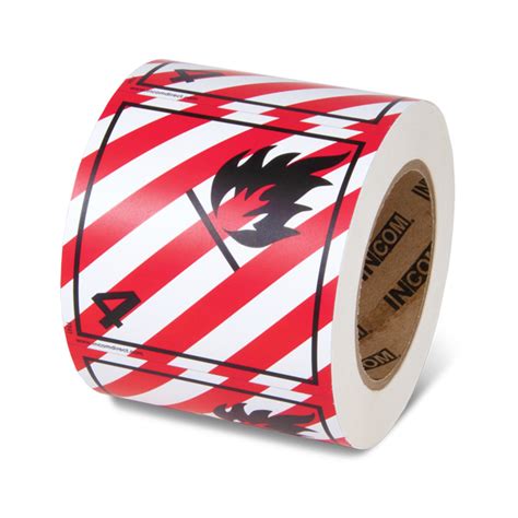 Class 4 1 Tdg Label Flammable Solids Safety Supplies Canada