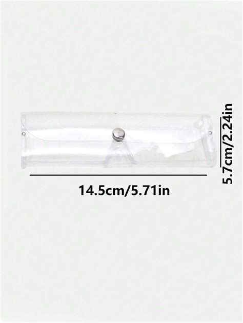 1pc Clear Plastic Eyeglass Case For Rimless Reading Glasses And Eyeglasses Shein South Africa