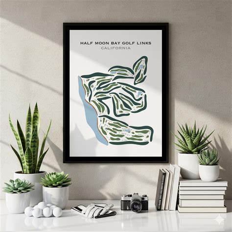 Half Moon Bay Golf Links Ca Golf Course Map Golf Map Golfer T