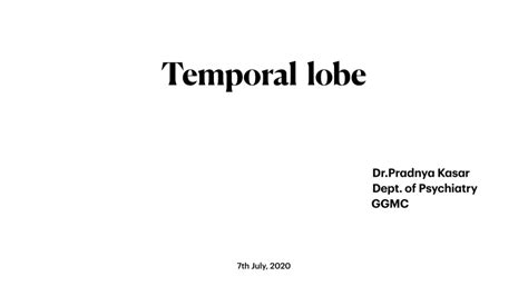 Temporal Lobe Anatomy Function And Lesions