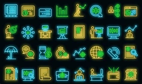 premium vector trader icons set outline set of trader vector icons