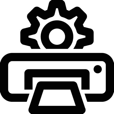 Printer Setting Printer Setup Printer Configuration Outline Icon