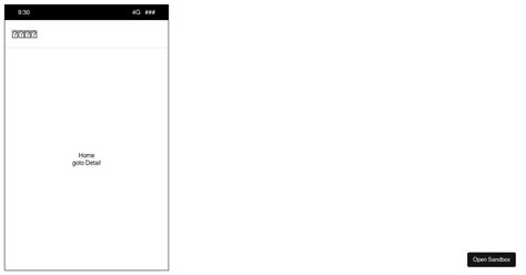 Usenavigationの簡単な例 Codesandbox