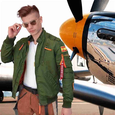 Mens Bomber Ma 1 Flight Pilot Jacket Military Army Usaf Air Force