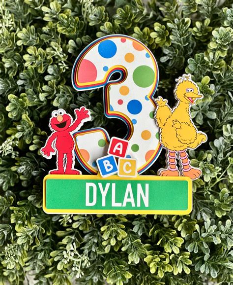 Sesame Street Cake Topper Sesame Street Cupcake Topper Etsy