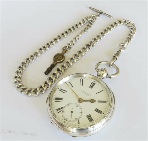 Antiques Atlas Antique Silver Benson Fusee Pocket Watch And Chain