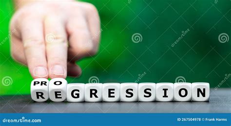 Progression Word Written On Wood Block Progression Text On Cement