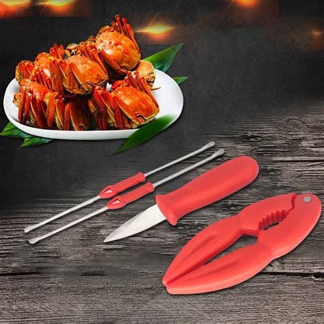 25crab Eating Tool Plastic Crab Claws Crab Fork T Grandado