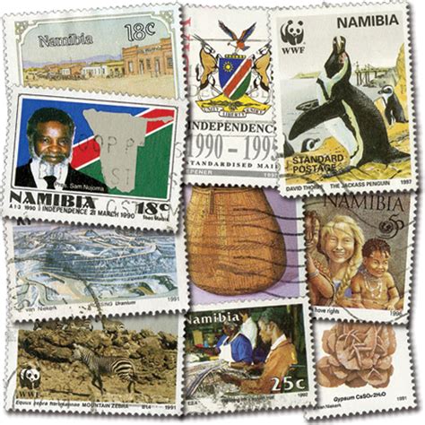 M8534 Namibia 50 Different Stamps Mystic Stamp Company