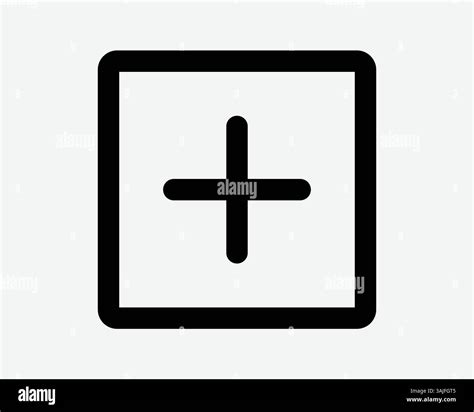 Plus Square Icon Positive Add Additional Sum Summing Math Mathematics