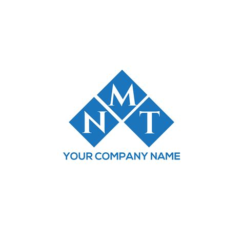Nmt Letter Logo Design On White Background Nmt Creative Initials