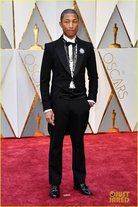 Pharrell Williams Poses With Producing Partner Mimi Valdes At Oscars