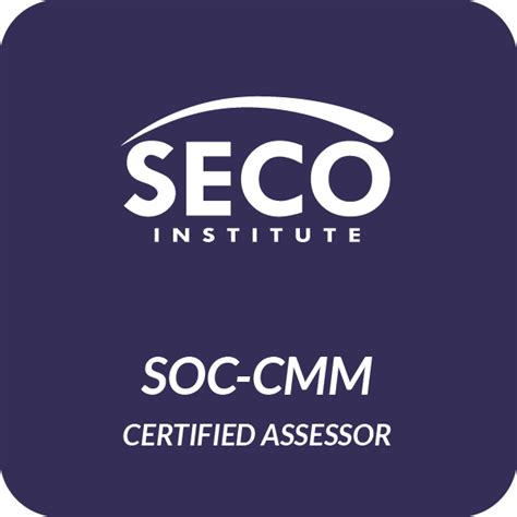Excel As A Soc Cmm Certified Assessor Seco Institute