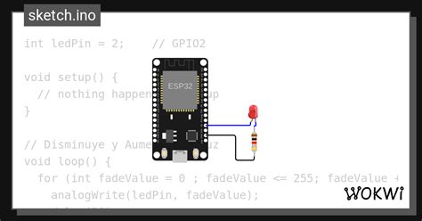 Manejo de una señal PWM Wokwi ESP32 STM32 Arduino Simulator