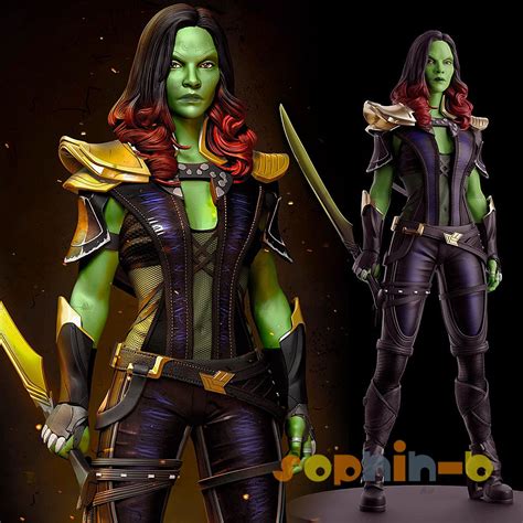 Gamora Guardian Of Galaxy Resin Model Kit Unpainted 3d Printed Gk