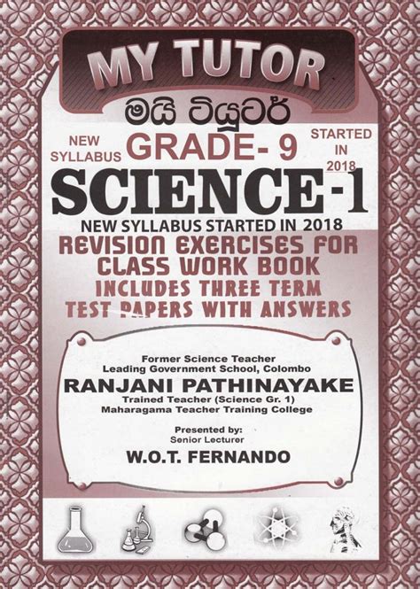 My Tutor Grade 9 Science Book 1 Gihan Bookshop