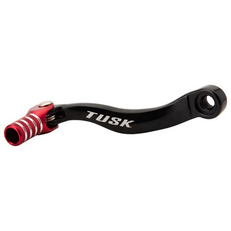 Tusk Folding Shift Lever Stock Blackred Tip