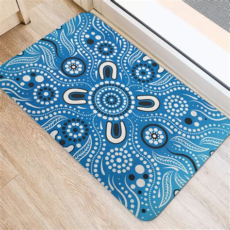 Australia Aboriginal Inspired Door Mat Aboriginal Indigenous Dot Art