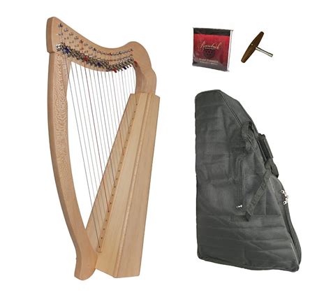 Roosebeck 19 String Pixie Harp W Full Chelby Levers Gig Reverb