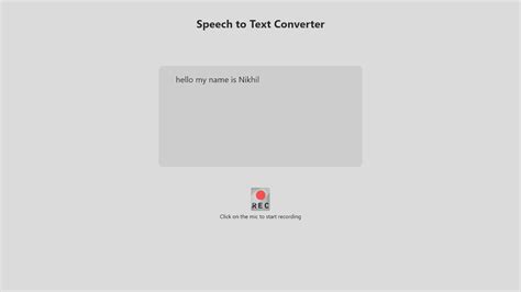 Speech To Text Converter With Html Css Js Codewithcurious