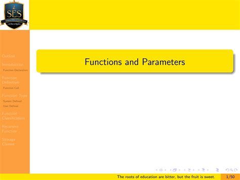 Solution Function And Parameters Studypool