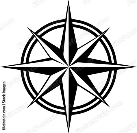Compass Star Rose Logo Vector Design Filefountain
