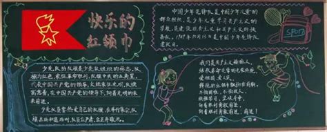 少先队伴我成长主题黑板报5 校园学习黑板报 地理教师网