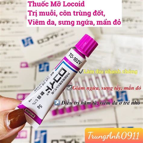 Kem Bôi Vết đốt Côn Trùng Muỗi đốt Rokoito Locoid Ointment 5g Siêu