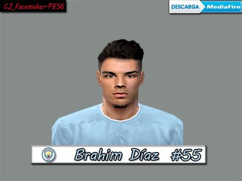 Face Brahim Díaz Manchester City U23 Por Cj Facemaker Pes6