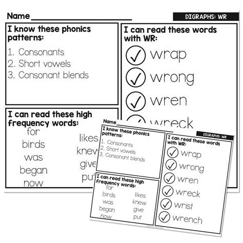 1st Grade Decodable Phonics Passage Digraphs Wr Lucky Little Learners