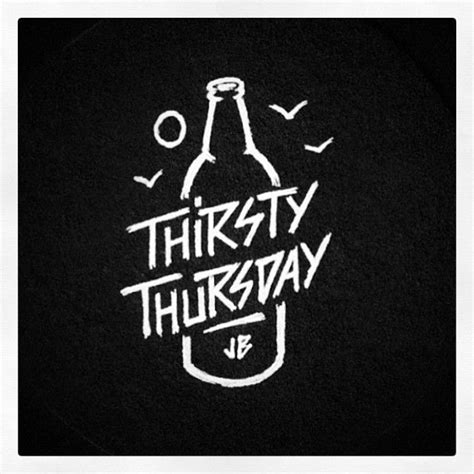 Thirty Thursday Logo In White Chalk On Black Background