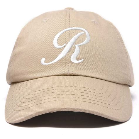 Dalix Initial Letter R Hat Womens Baseball Cap Initials Monogram