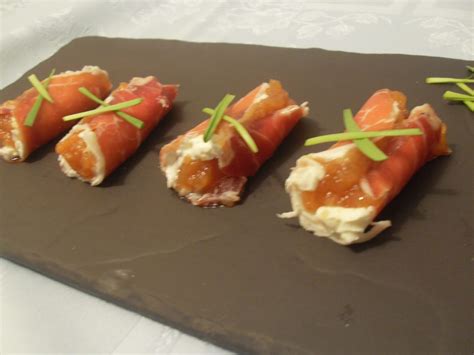 Paprika En La Cocina Rollitos De Jamón Con Queso Crema Y Membrillo Y