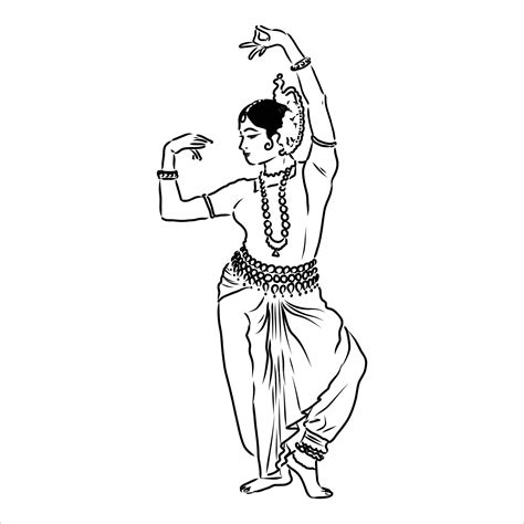 Classical Dance Clipart Bw