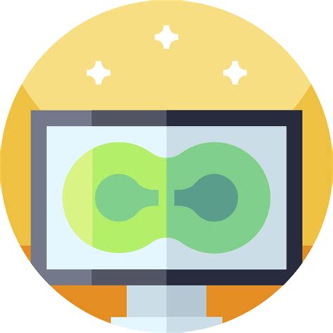 Mitosis Geometric Flat Circular Flat Icon Mitosis Geometric Flat Circular Flat Icon