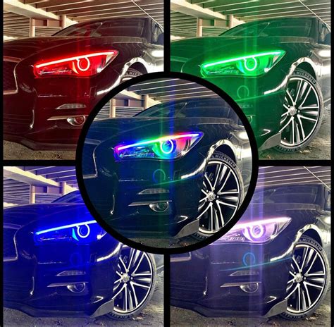 2014 2023 Infiniti Q50 Q70 Rgbw Color Chasing Led Drl Boards