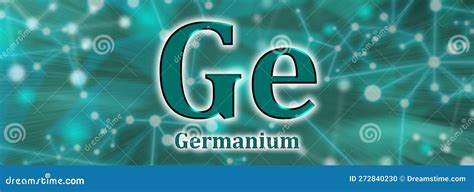 Ge Symbol Germanium Chemical Element Stock Illustration Illustration