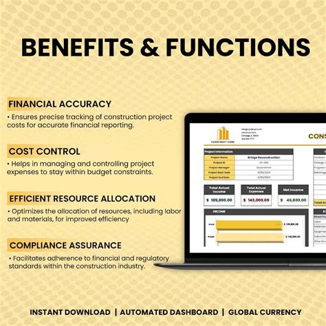 Construction Accounting Template Excelsheets